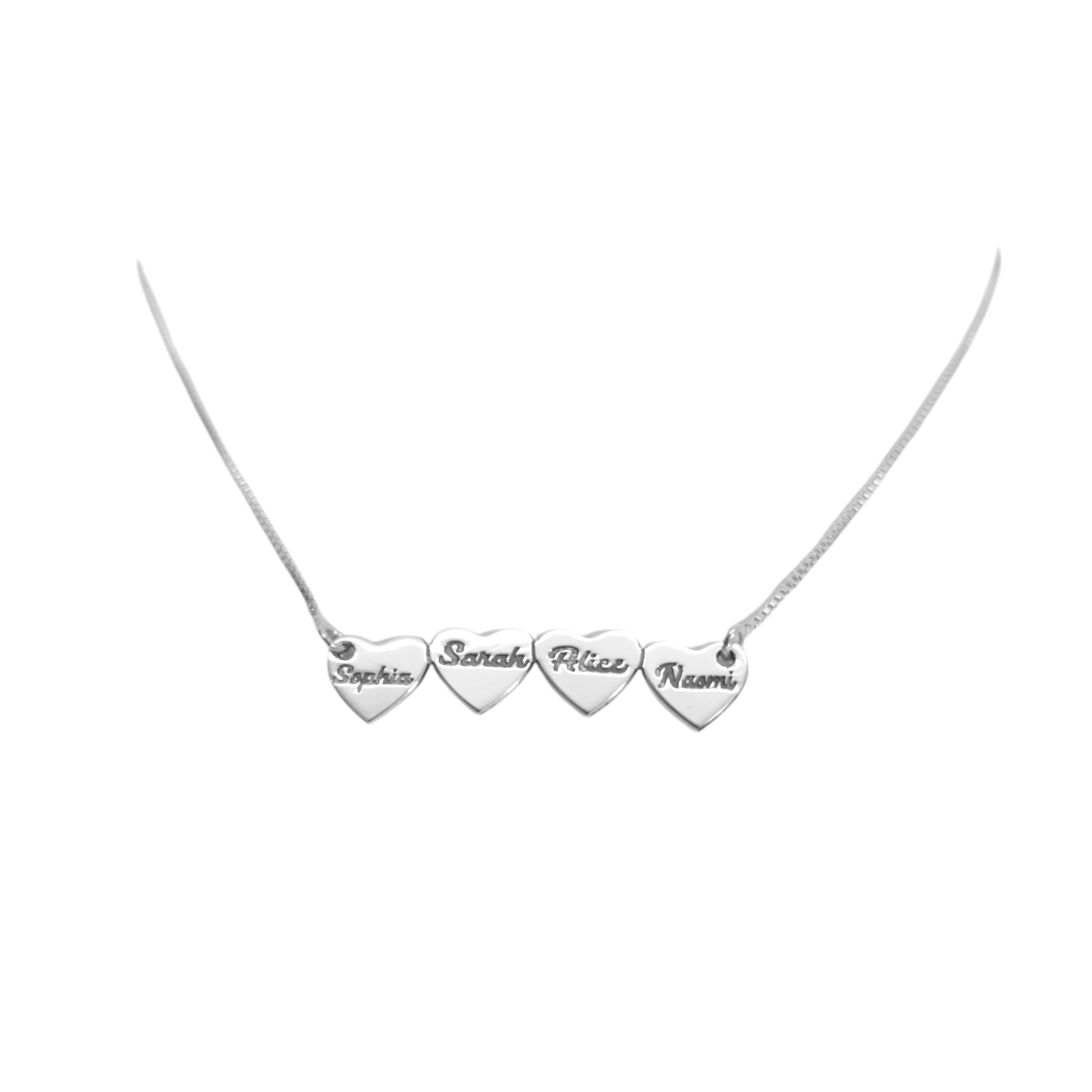 Hearts Names on Pendant - Concept Jewelry