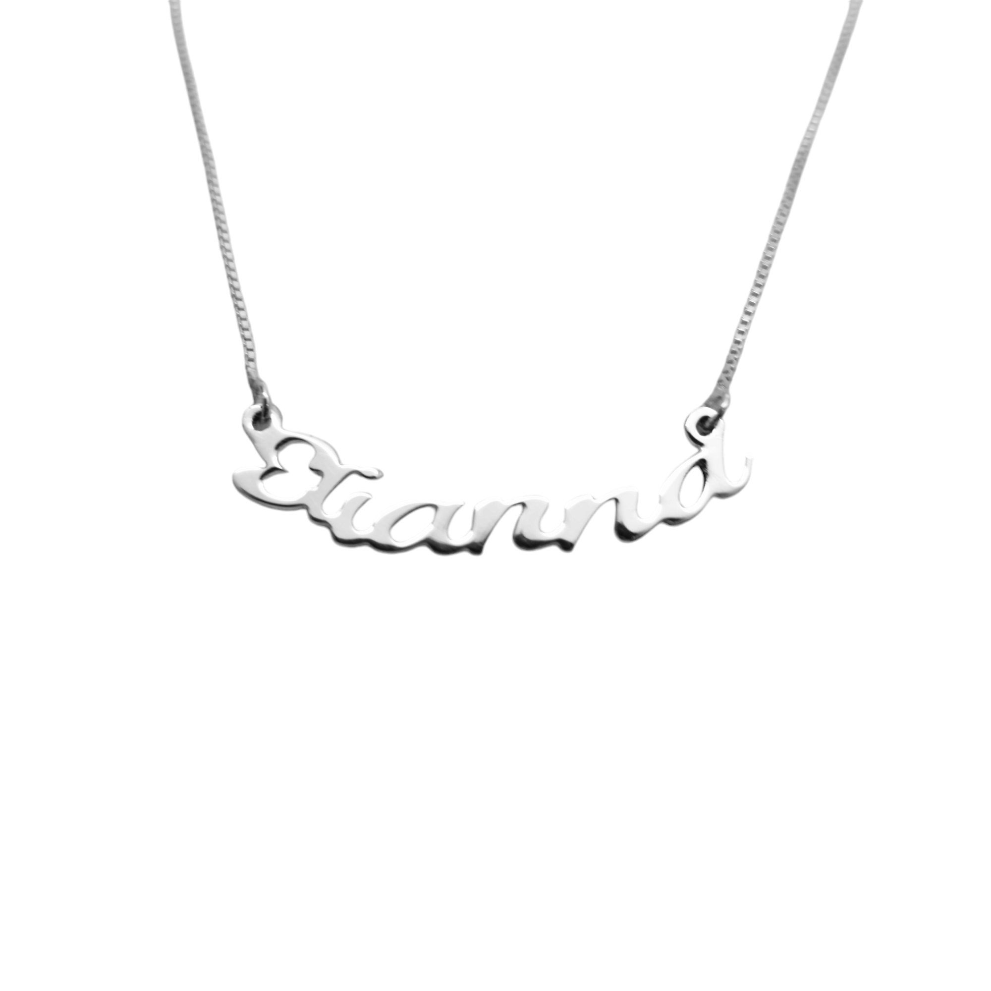 Half Oval Name Pendant - Concept Jewelry